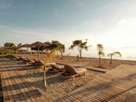 Praia particular, bar na praia 