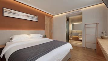 Quarto Duplo Comfort | Edredões de penas, secretária