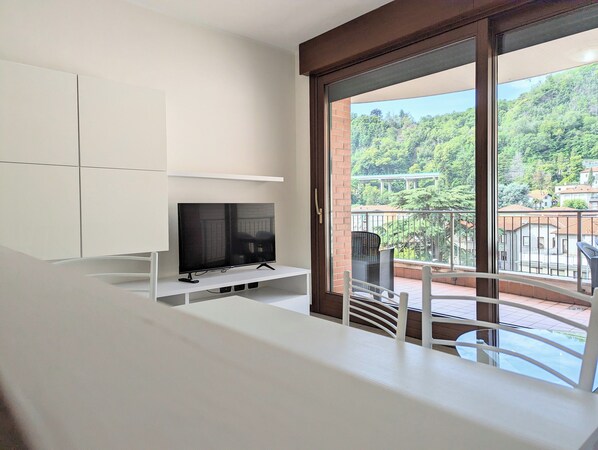 Apartamento, vista para a montanha | Roupa de alta qualidade, edredões de penas, ferro/tábua de engomar 