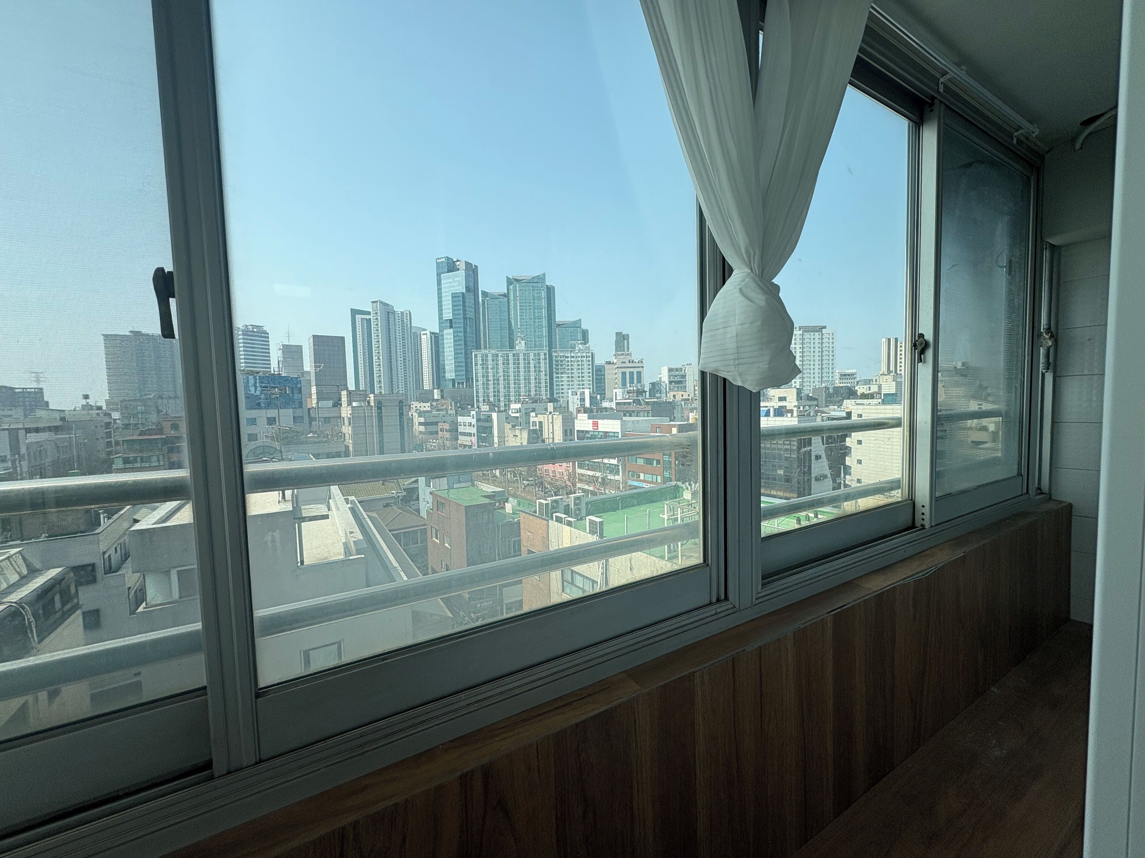 Vista para a cidade desde o alojamento