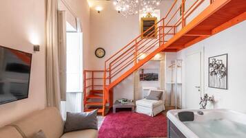 Suite de Luxo | Secretária, Wi-fi grátis, roupa de cama fornecida