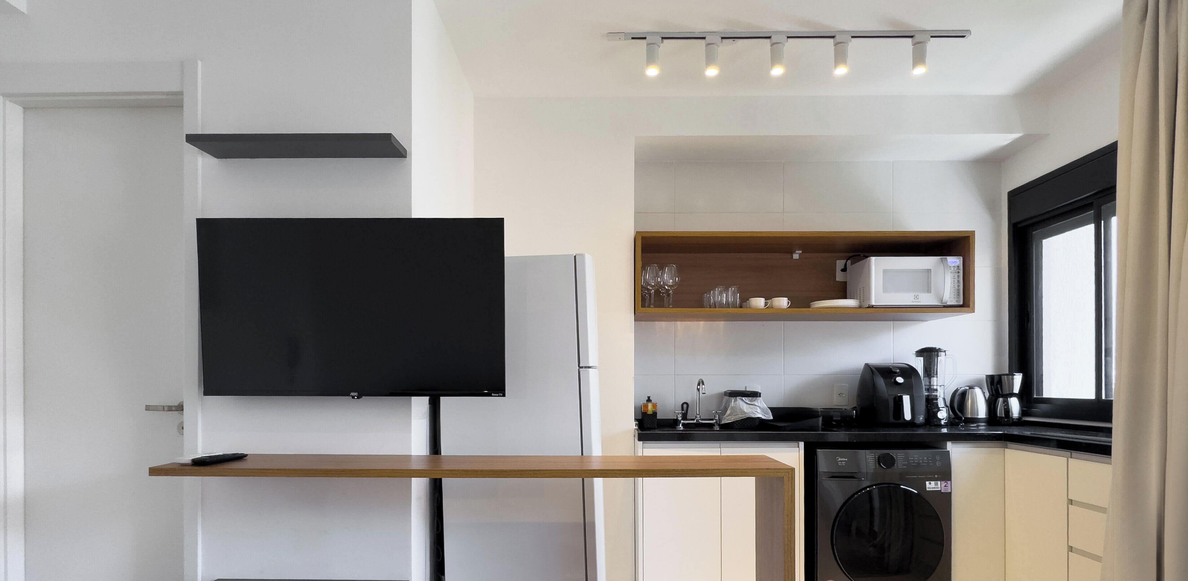 Apartamento Deluxe, Vista para a cidade | Sala