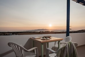 Suite-Estúdio, varanda, vista para o mar | Vista da varanda