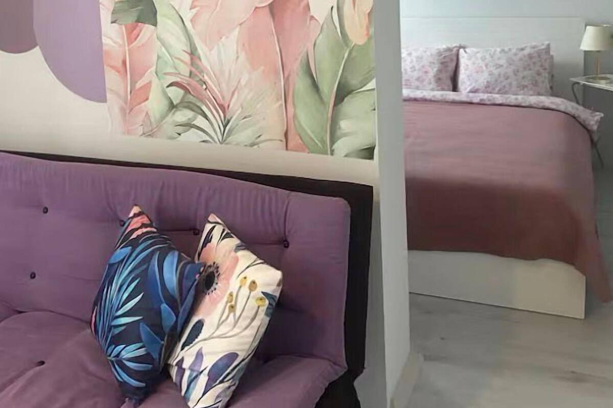 Deluxe Flat with Balcony 12 | Secretária, secretária adequada para computadores portáteis 