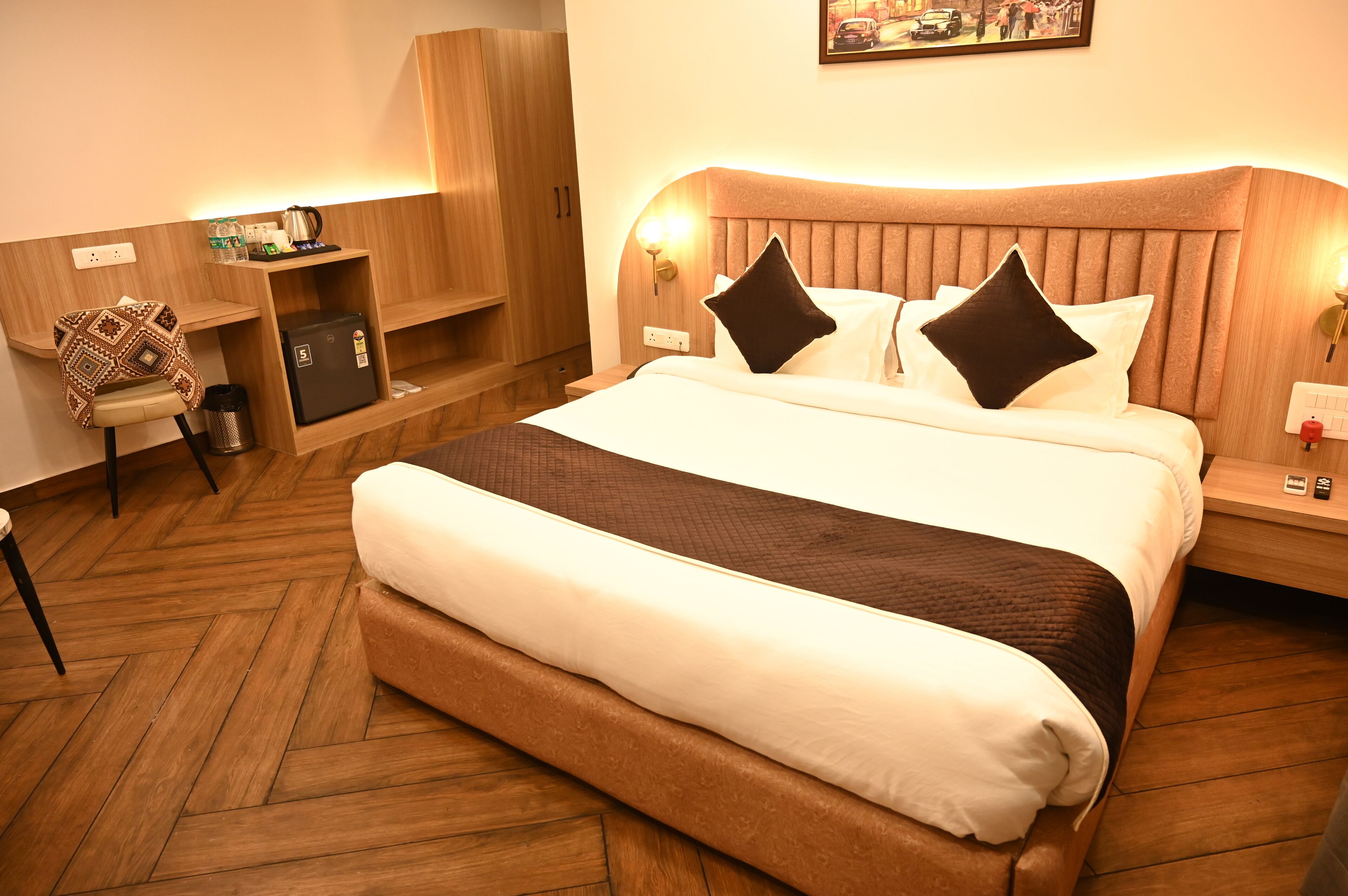 Quarto Duplo Executivo | Cofre no quarto, secretária, ferro/tábua de engomar, Wi-fi grátis 