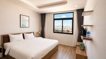 Quarto casal ou duplo executivo, vista para a cidade | Quartos à prova de som, Wi-Fi de cortesia