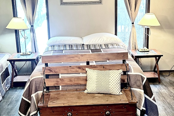 Cabana conforto, vista para o jardim | Wi-Fi de cortesia, roupa de cama