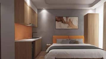 Estúdio Deluxe | Casa de banho | Um secador de cabelo, toalhas fornecidas, sabão, champô