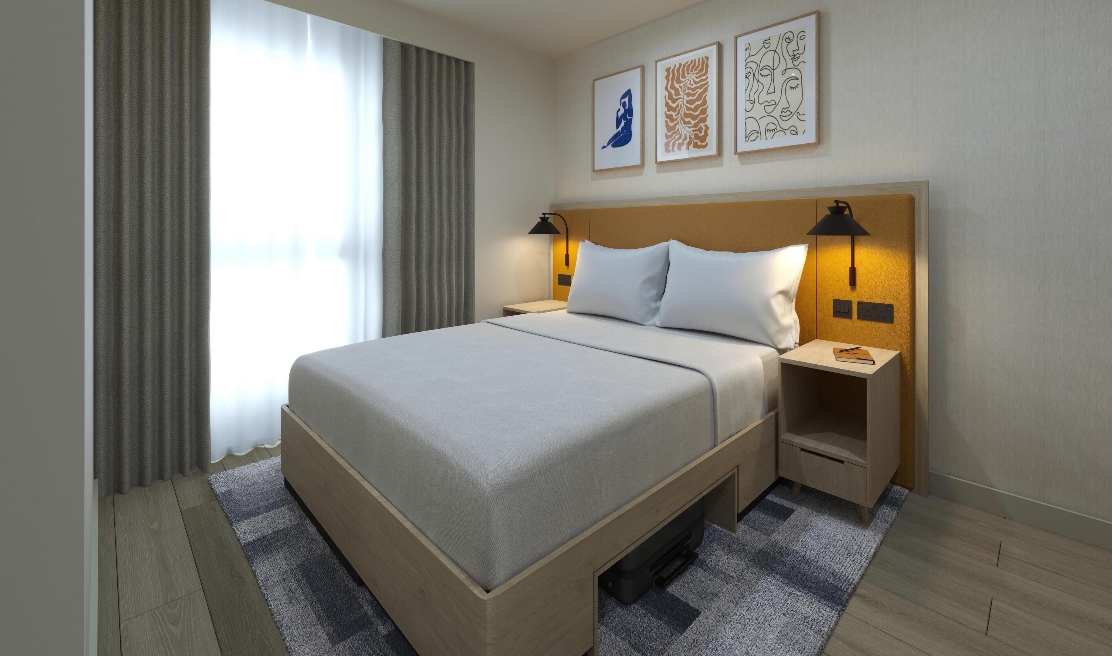 Roupa hipoalergénica, cofre no quarto, cortinas/cortinados opacos 