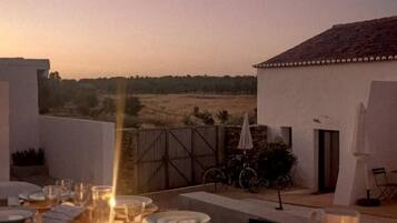 Espaço exterior para banquetes