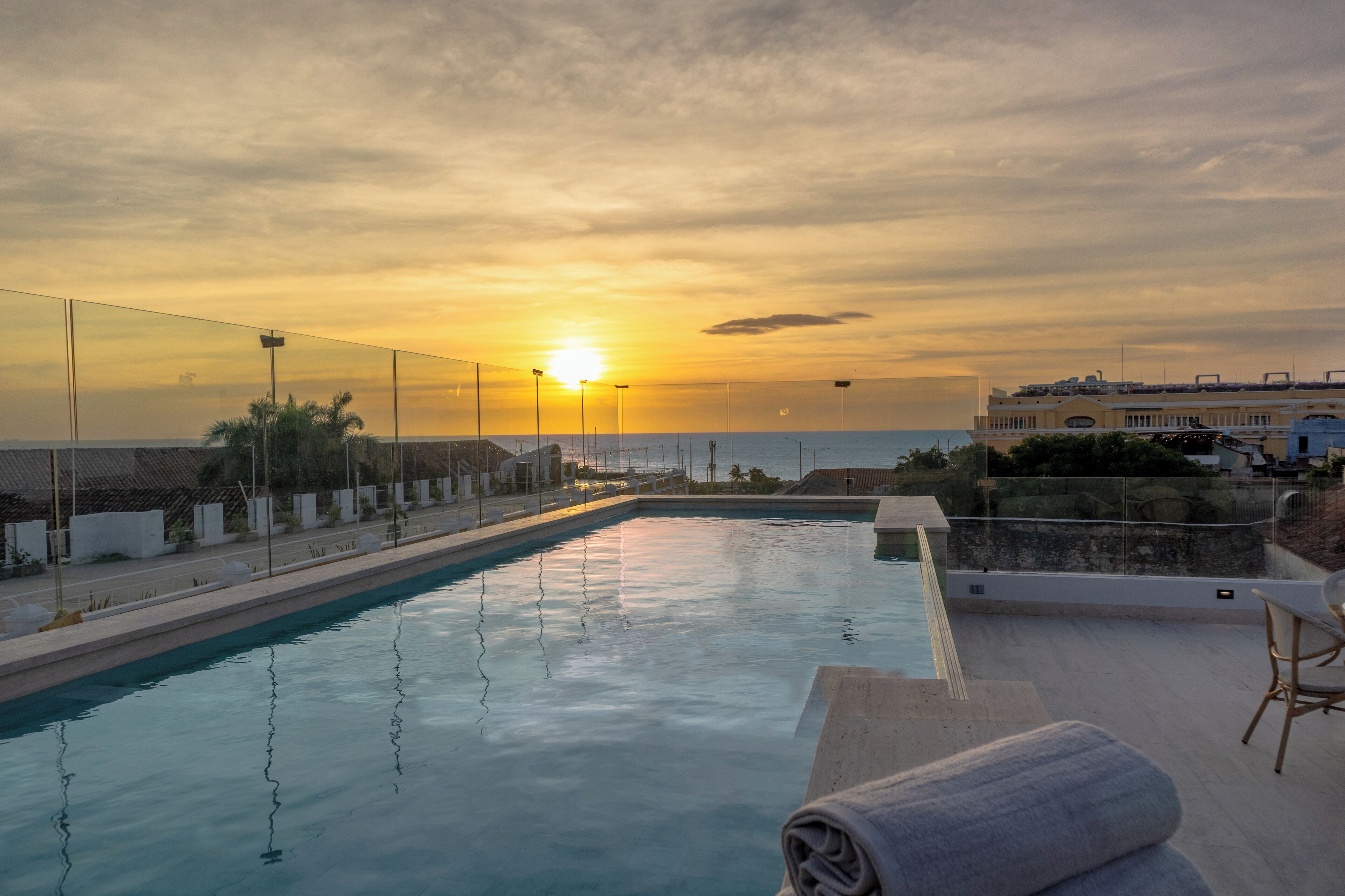 Vista para a cidade desde o alojamento