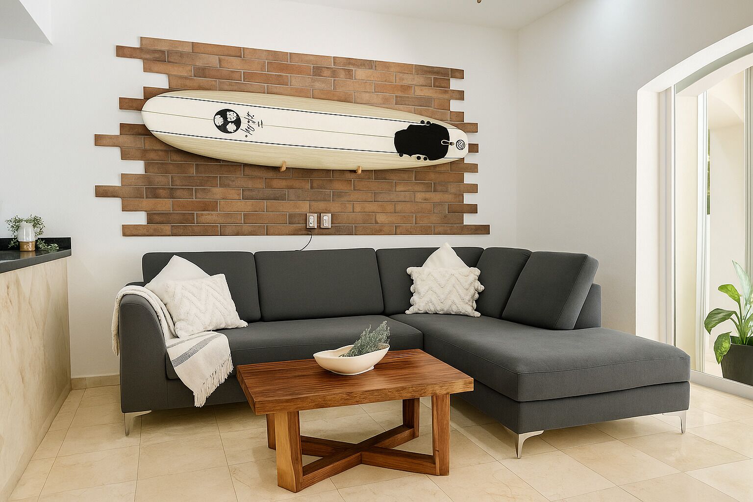 Villa Deluxe, vários quartos, piscina privativa, vista para o jardim | Sala de estar | Smart TV de 65 polegadas com canais digitais, Netflix 