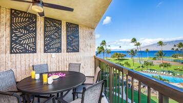 Apartamento Deluxe, 2 quartos, 2 casas de banho, vista para o oceano (2 Bedrooms) | Varanda