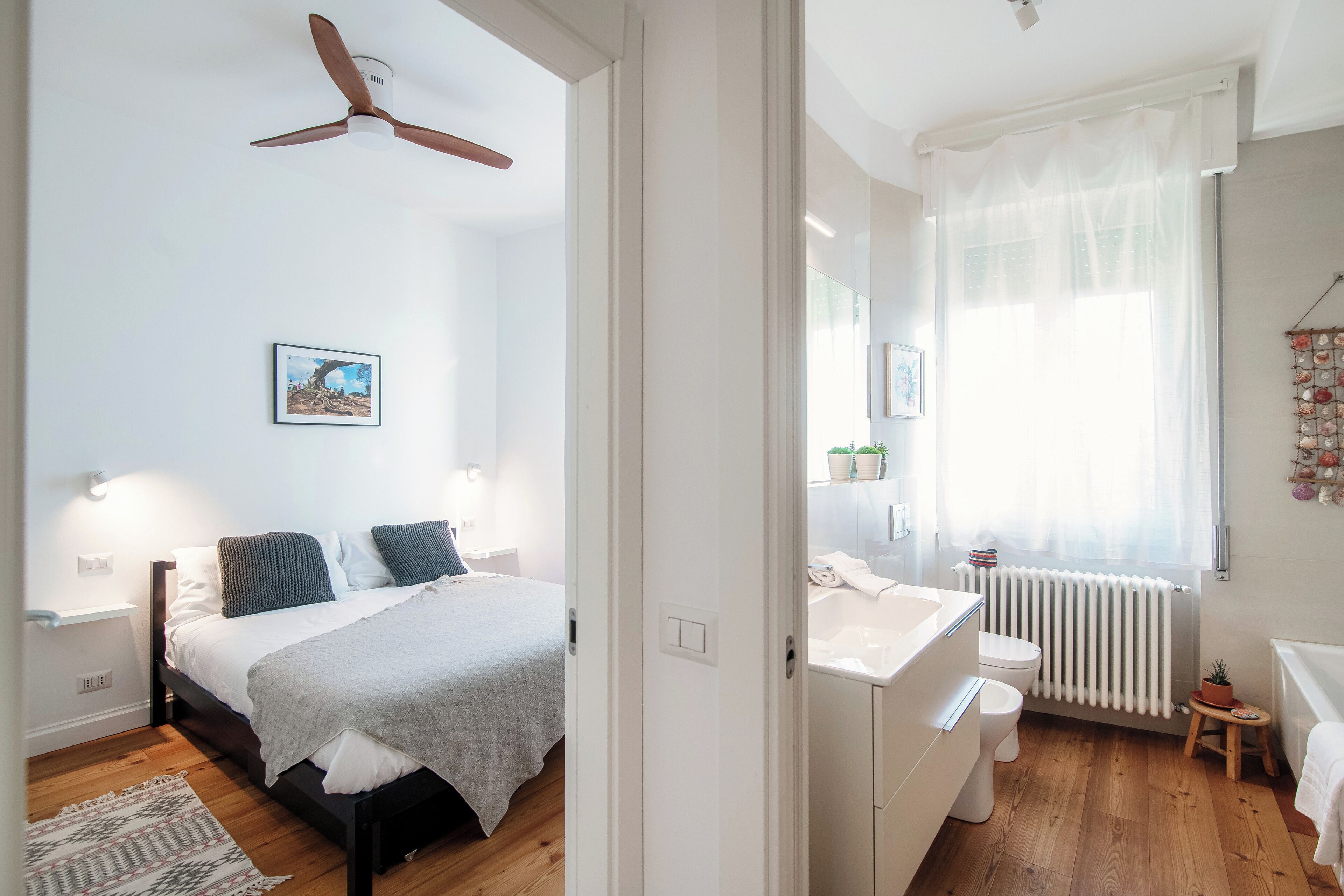 Apartamento, vista para o lago | Roupa de alta qualidade, edredões de penas, ferro/tábua de engomar 