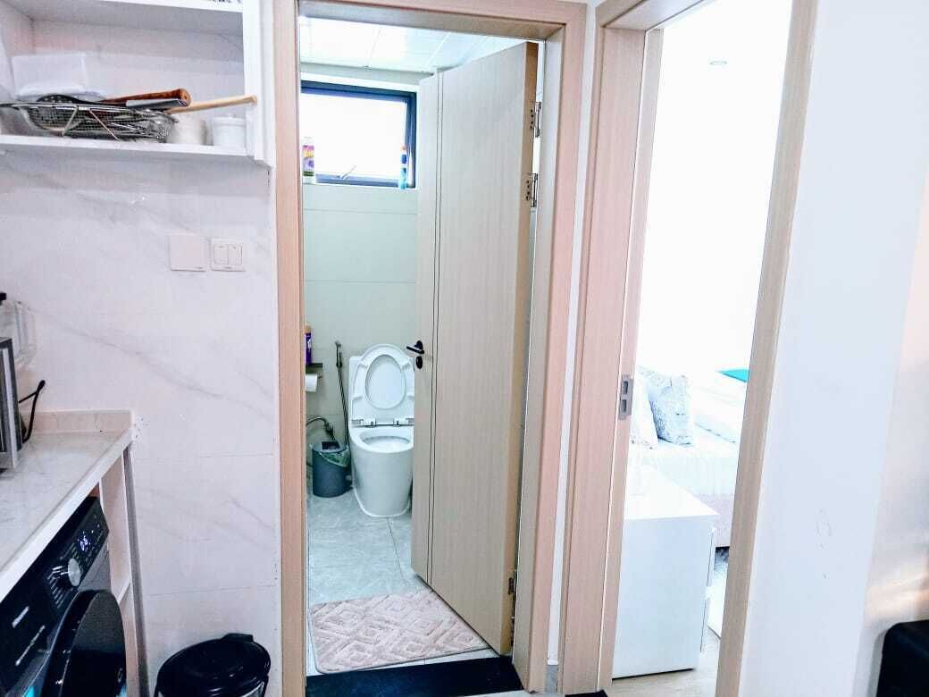 Apartamento Clássico, varanda, Vista para a cidade | Casa de banho | Um polibã, artigos de higiene pessoal grátis, chinelos 