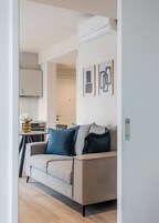 Apartamento, 1 quarto, sacada, vista para a cidade | Espaço de trabalho para notebook, ferros/tábuas de passar roupa
