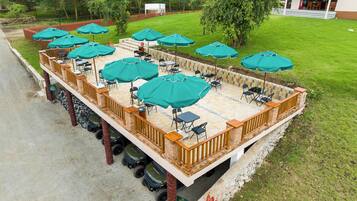 Terraço no piso superior