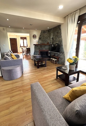 Villa, 4 quartos, terraço, vista para a montanha | Sala