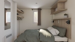 Bungalow Comfort, vista para o jardim | Secretária adequada para computadores portáteis, Wi-fi grátis 