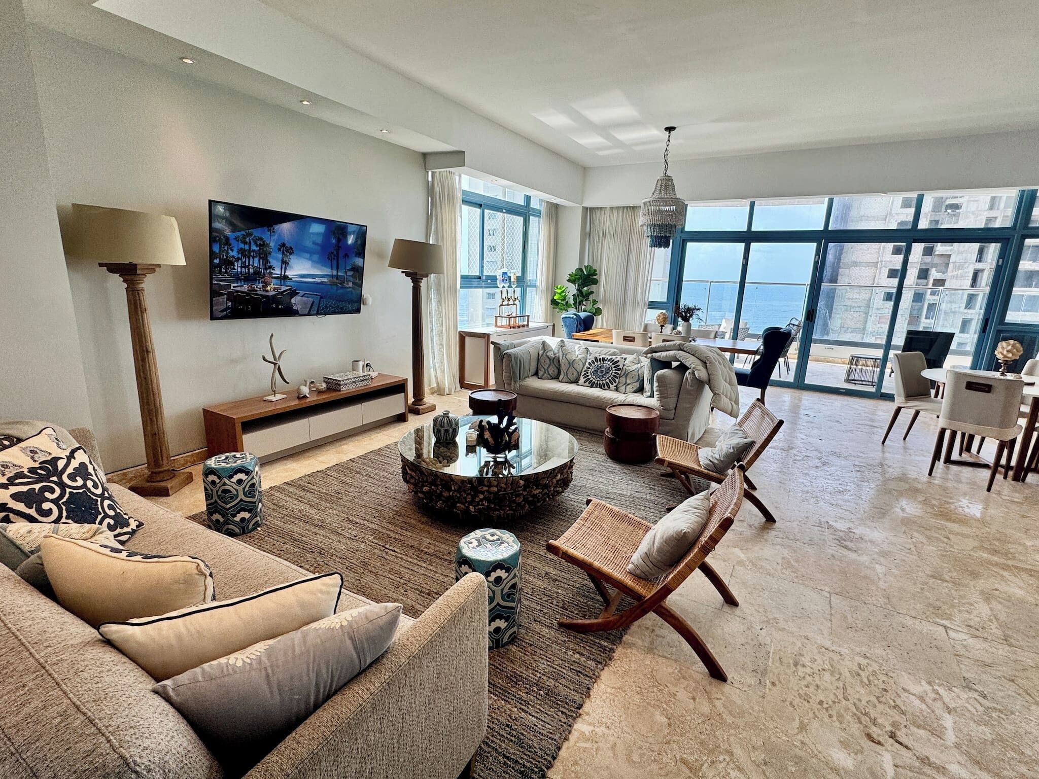 Apartamento, 3 quartos, acessível, fumadores | Sala de estar