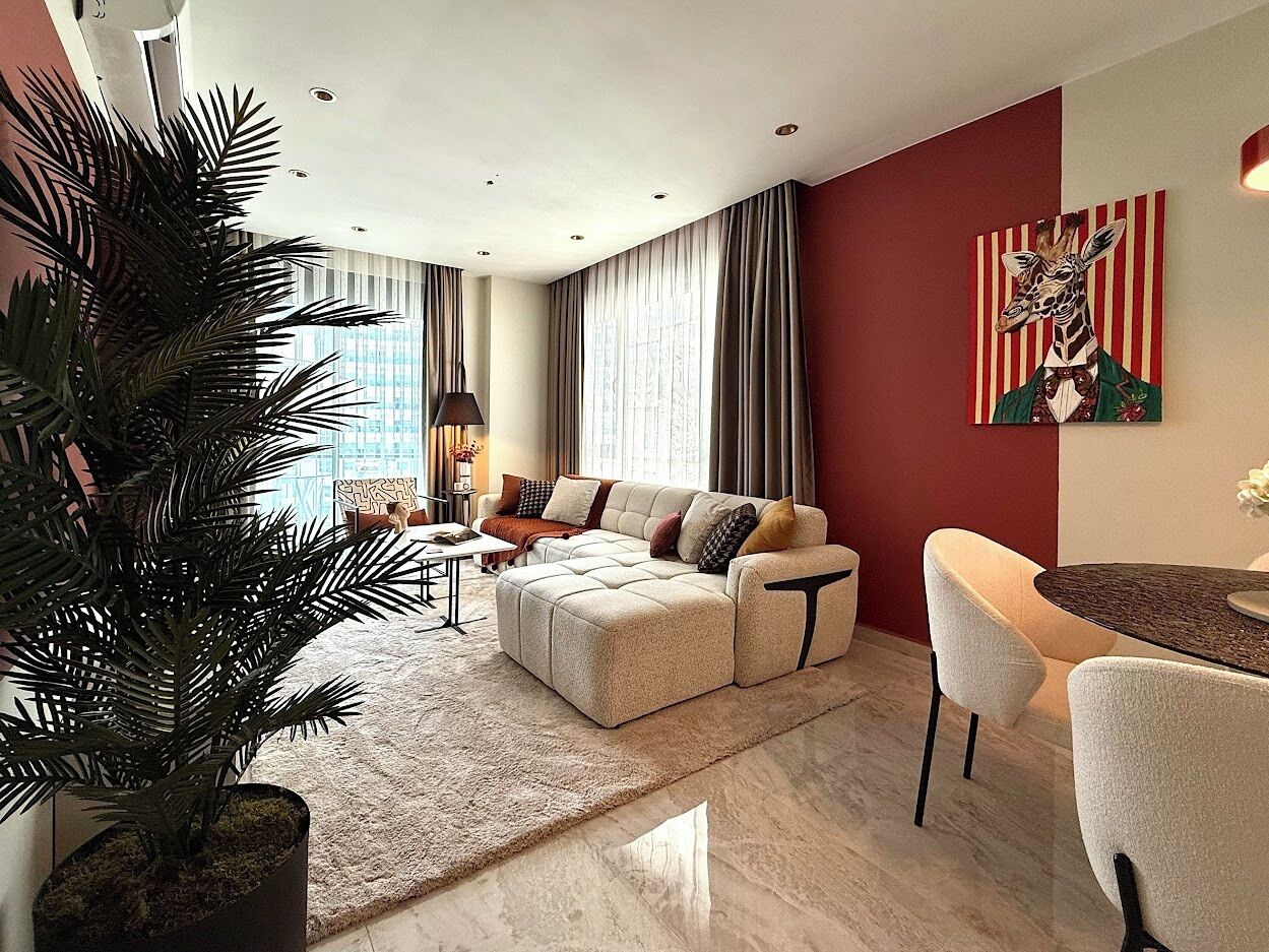 Apartment 2+1 Qoople Excellence B55 Designer Duplex By The Sea - Alanya