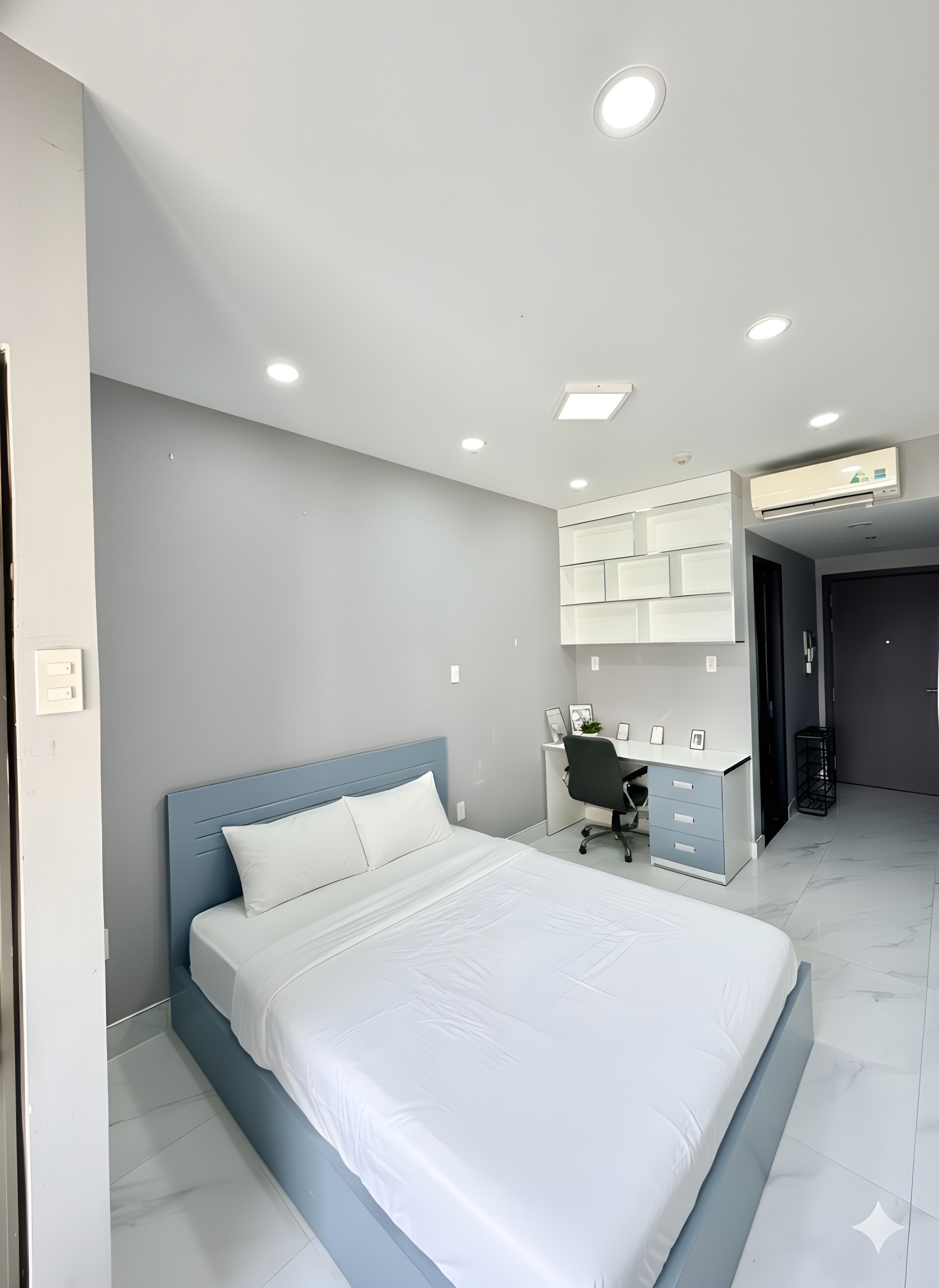 Apartamento de Luxo, varanda, Vista para a cidade | Cortinas/cortinados opacos, ferro/tábua de engomar, Wi-fi grátis 