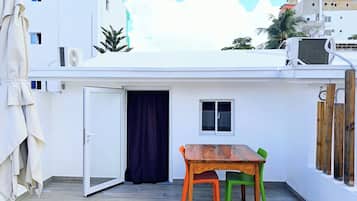 Estúdio, vista para a praia | Terraço/pátio