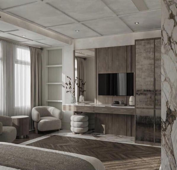 Quarto Deluxe | Roupa de alta qualidade, minibar, quartos insonorizados