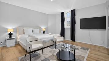 Appartement VELOURS Premium | Cofres nos quartos, cortinas blackout, quartos à prova de som