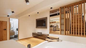 Apartamento de Luxo, banheira de hidromassagem grande | Wi-fi grátis, roupa de cama fornecida