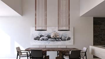 Villa Nobre, 4 quartos, piscina privativa, vista para o mar | Cofre no quarto, secretária, quartos insonorizados, Wi-fi grátis