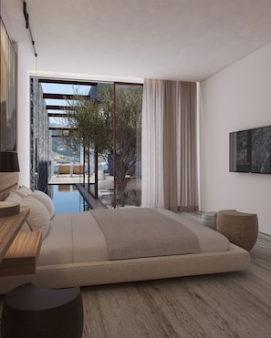 Kensho Signature Suite Sea View Private Pool | Roupas de cama de algodão egípcio, roupas de cama premium