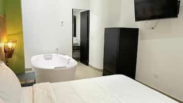 Quarto luxo | Wi-Fi de cortesia, roupa de cama