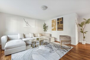 Villa, vista para o jardim | Sala de estar