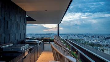 Terraço no piso superior