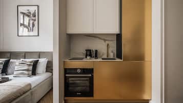 Suíte estúdio conforto, vista para a cidade | Cozinha americana privada