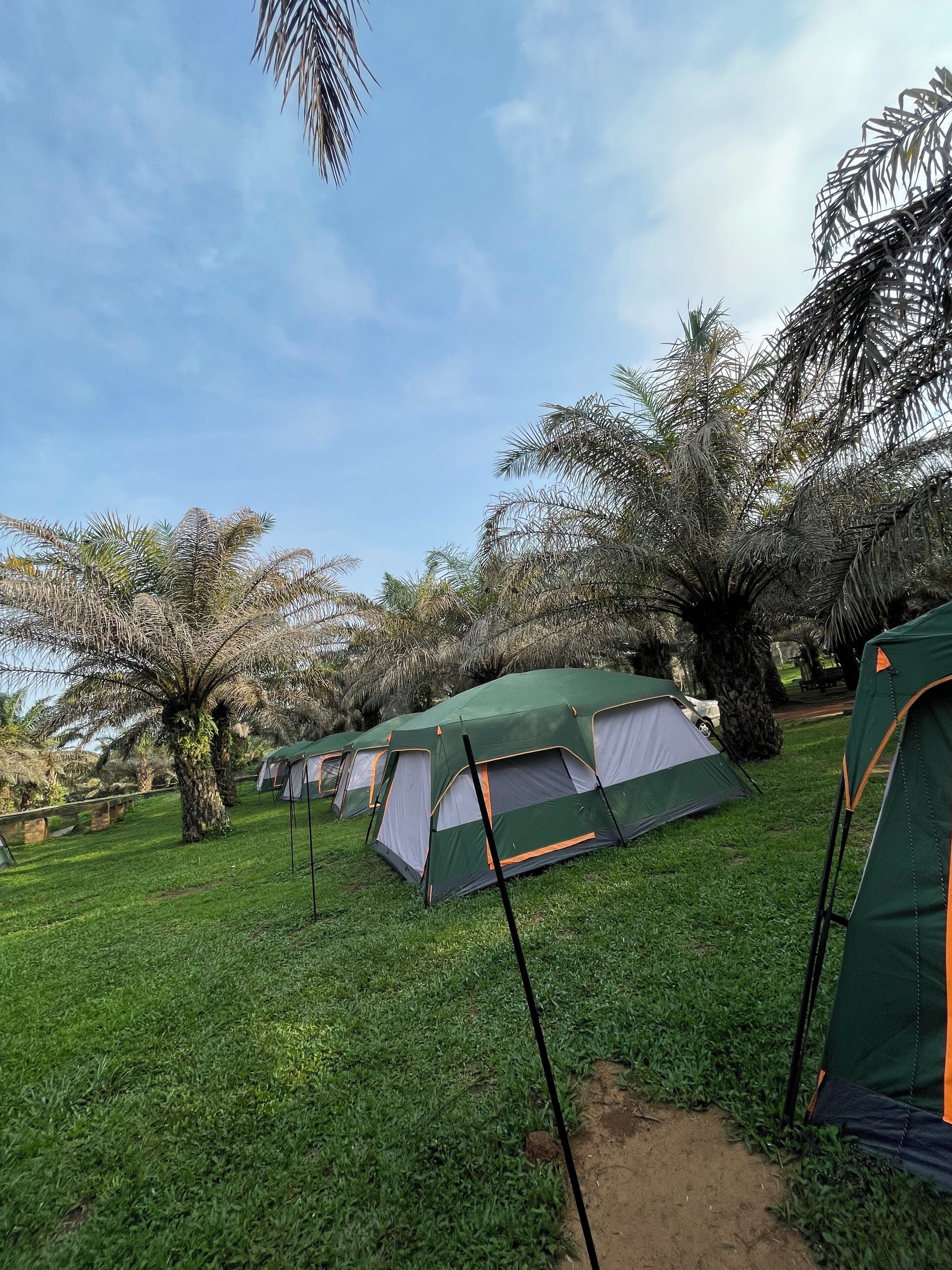 Barraca executiva, vista para o lago