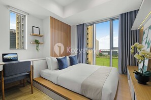 Apartamento, 1 quarto, Vista para a cidade | Vista do quarto