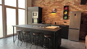 Vila, vista para o pátio | Cozinha privada