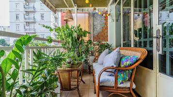 Apartamento, 1 quarto, para fumantes, sacada | Sacada