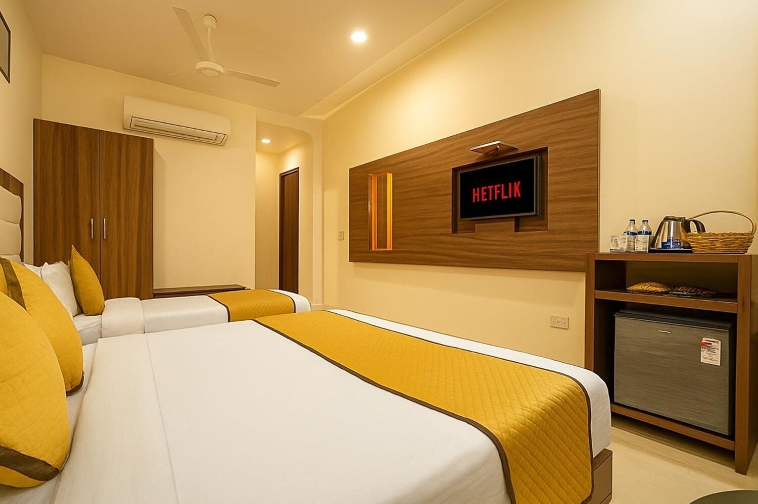 Quarto Premium, Vista para a cidade | Cofre no quarto, secretária, cortinas/cortinados opacos, Wi-fi grátis 