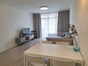 Apartamento Comfort, varanda, Vista para a cidade | Sala de estar
