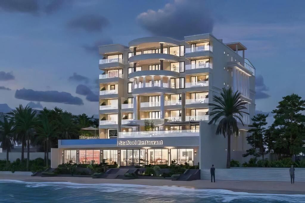 Na praia, praia de areia branca 