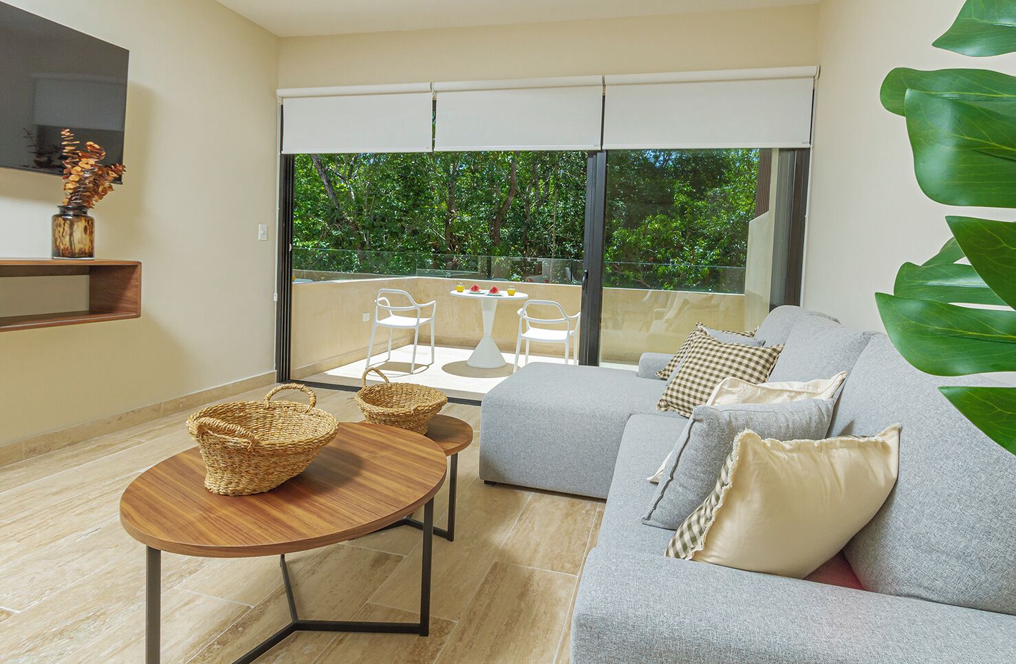 Apartamento Standard, 1 quarto, varanda, vista para o jardim | Sala de estar