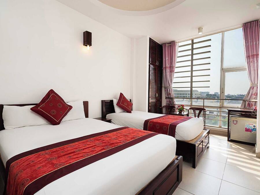 Quarto triplo superior | Wi-Fi de cortesia, roupa de cama
