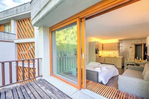 Estúdio família (Studio La Finestra Sulle Piste) | Sala de estar | Smart TV 21 polegadas com canais a cabo