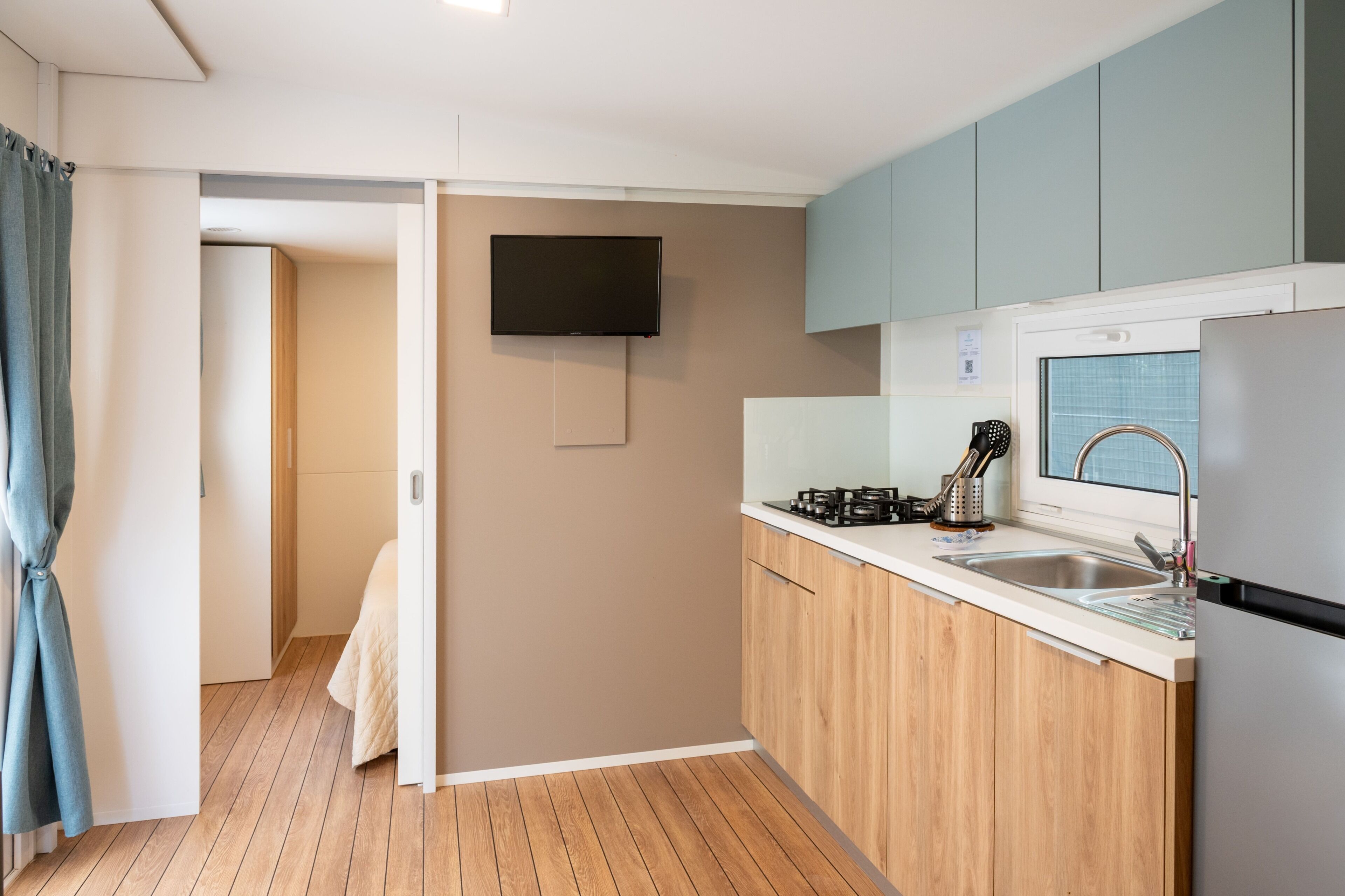 Casa Móvel Standard | Cozinha privada | Um frigorífico/congelador grande 