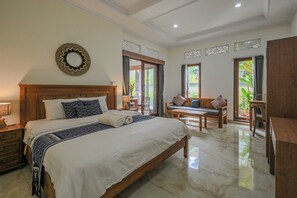 Villa, 2 quartos | Secretária, Wi-fi grátis, roupa de cama fornecida 