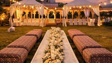 Espaço exterior para banquetes