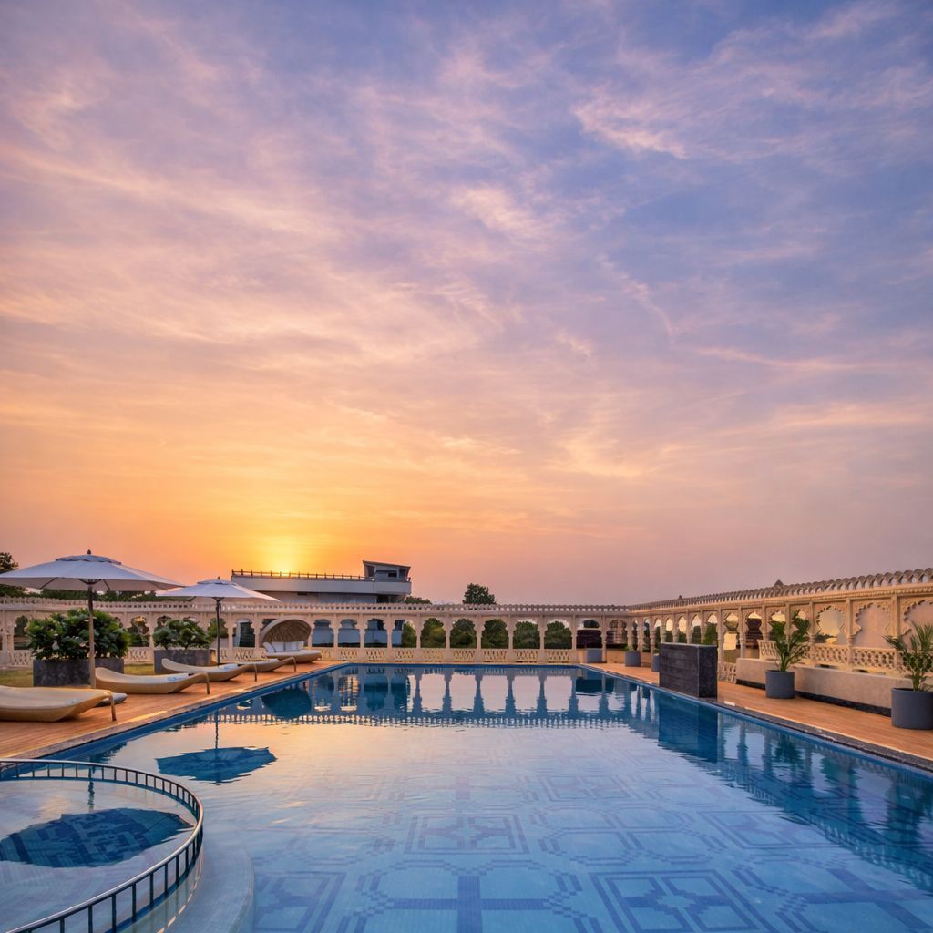 Piscina exterior sazonal 